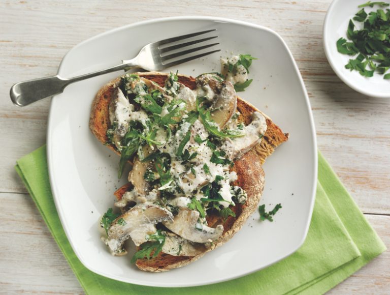 Mushrooms and Quark on Toast - Graham's Family Dairy