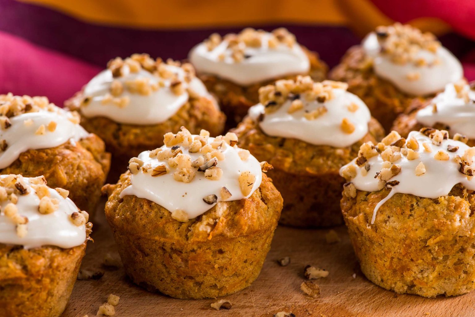 Carrot Muffins with Cream Cheese Icing - Graham's Family Dairy