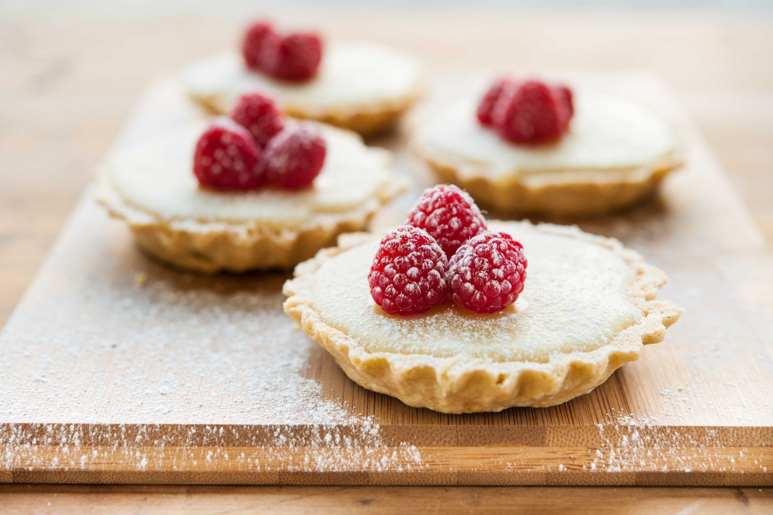 White Chocolate and Raspberry Tarts - Graham's Family Dairy