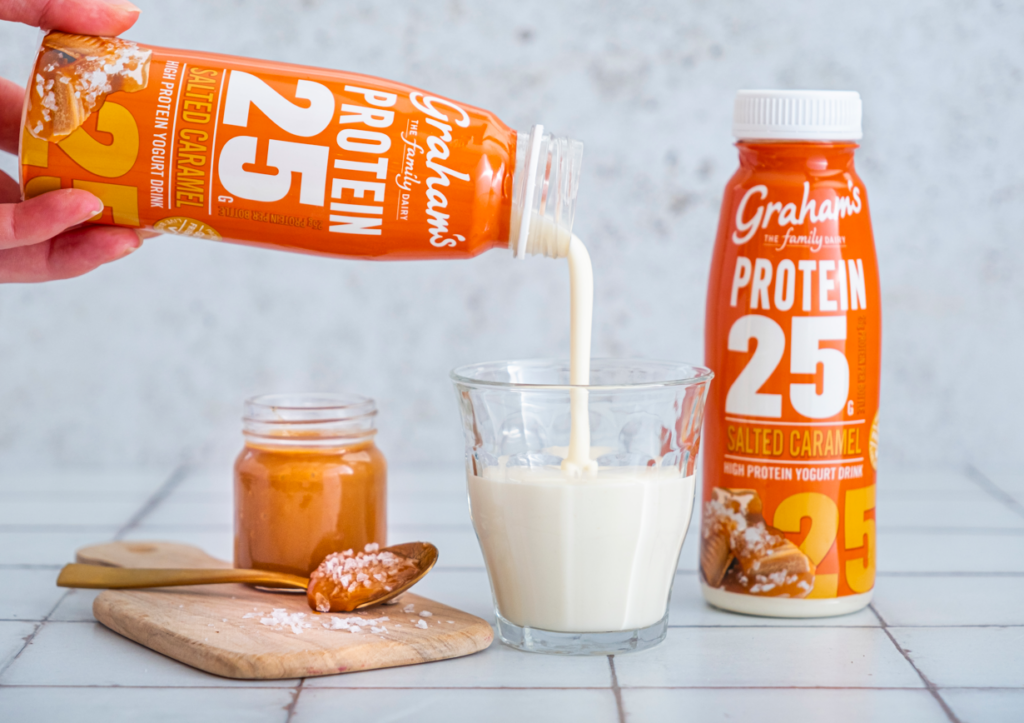 Protein 25 Yogurt Drink Salted Caramel - Graham's Family Dairy
